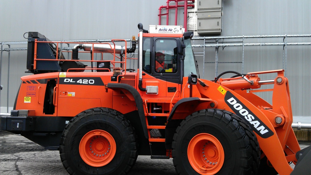 Doosan DL420 wheel loader with over pressure system ‹ Arctic ...